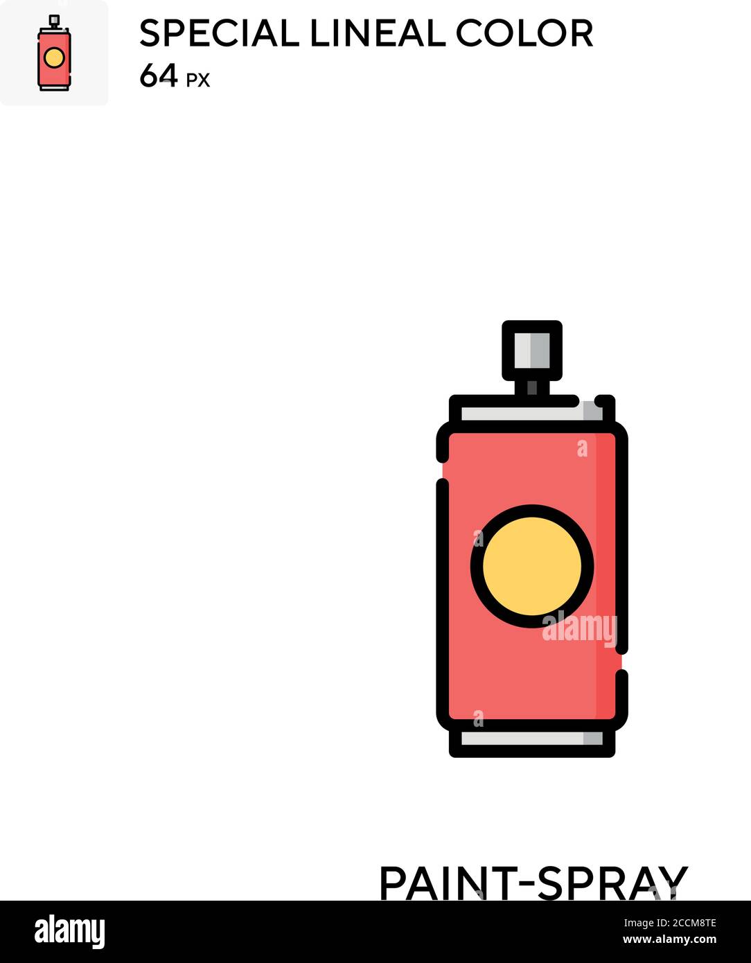 Paint-spray Special lineal color icon. Illustration symbol design ...