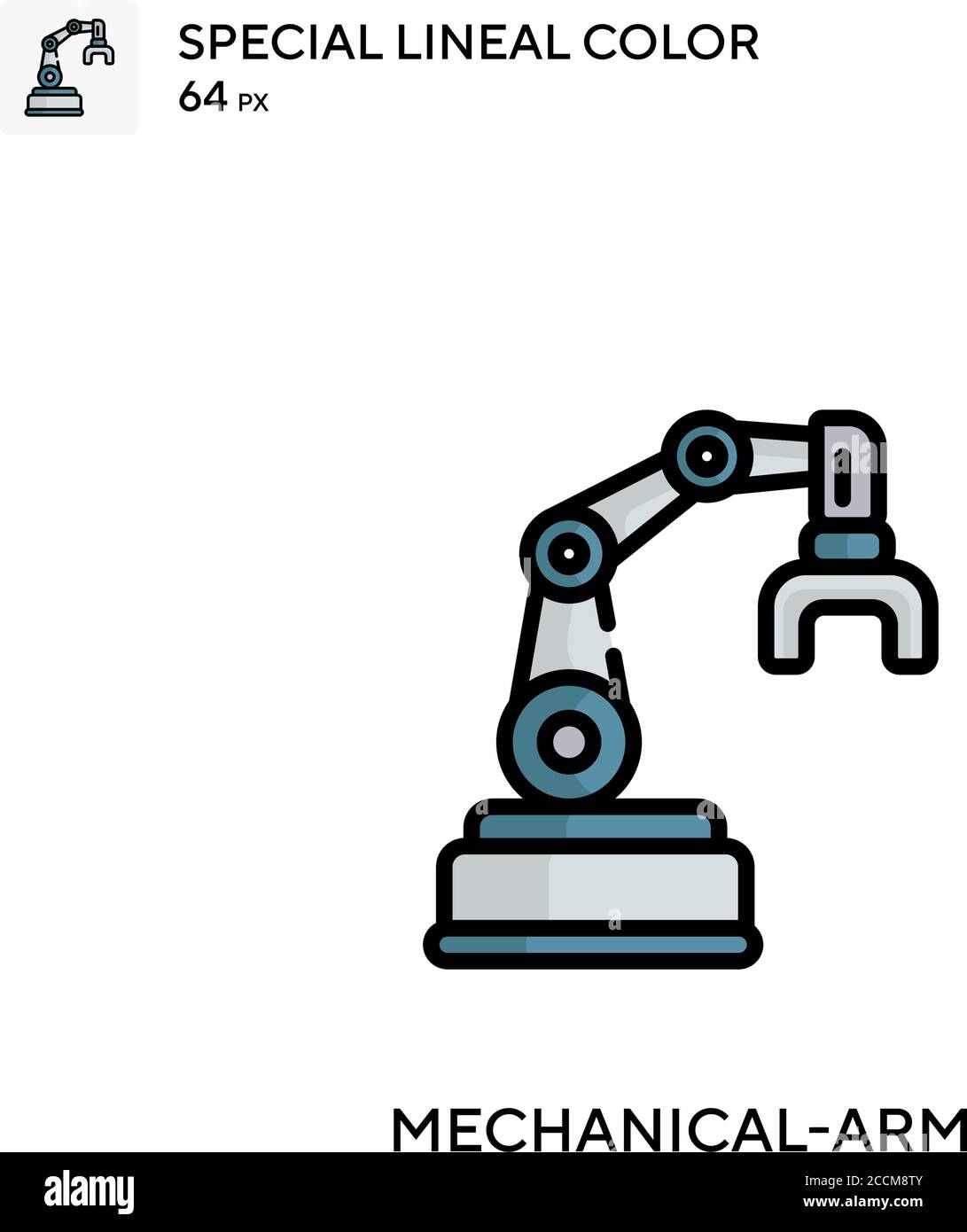 Mechanical-arm Special lineal color icon. Illustration symbol design ...