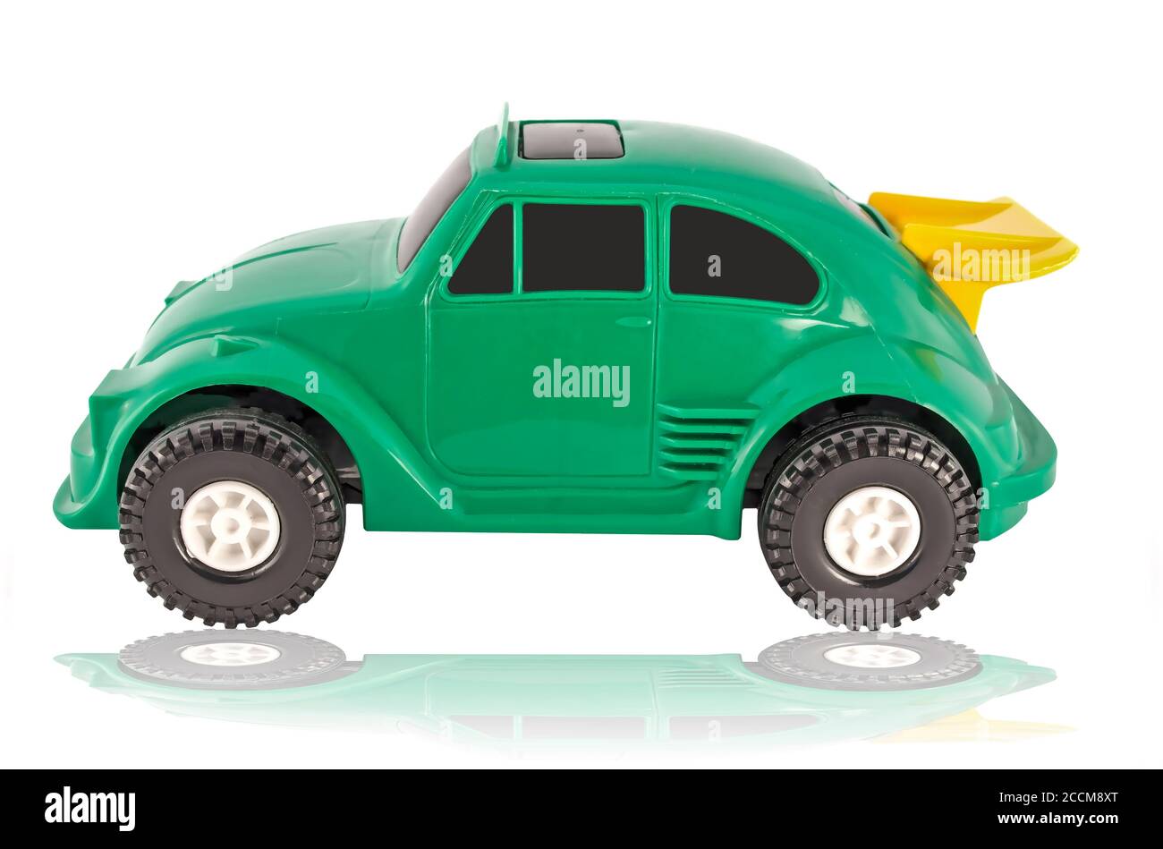 Color toy car. Isolated on white background Stock Photo - Alamy