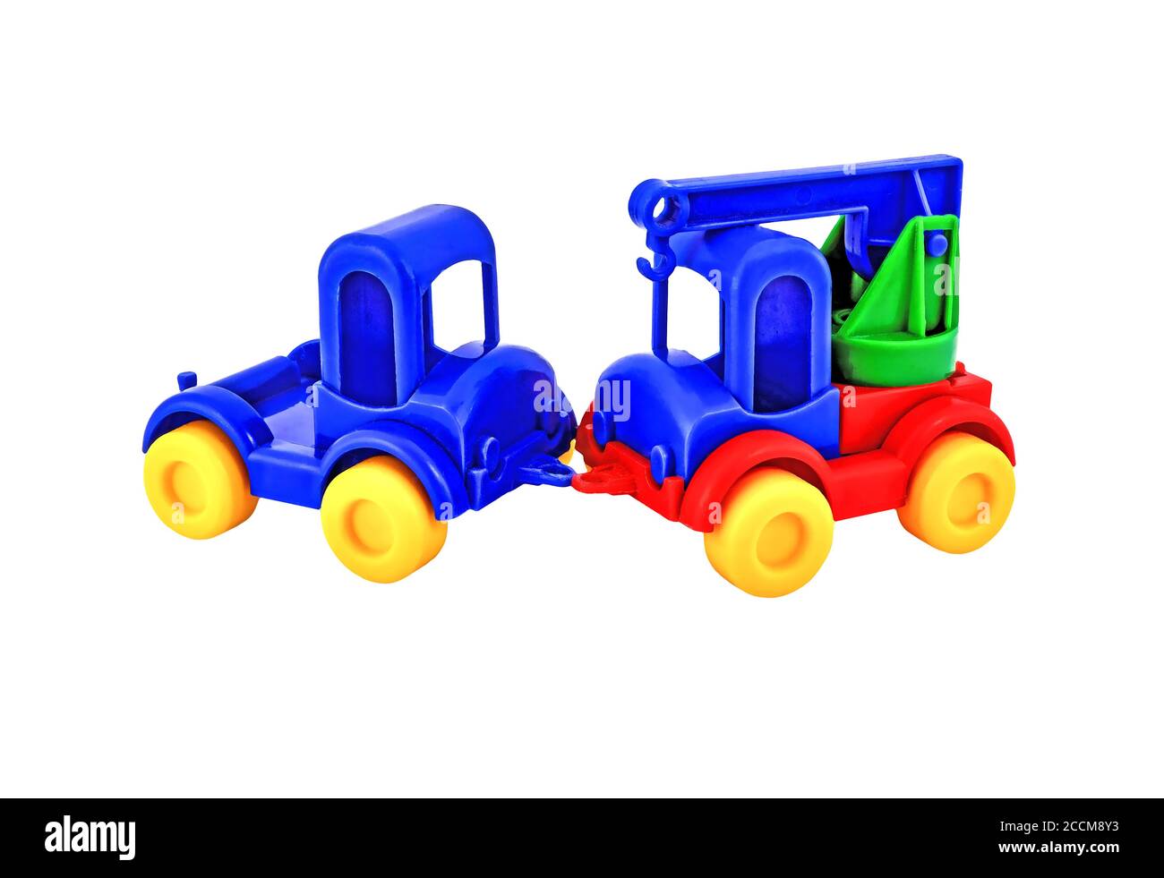 Color toy car. Isolated on white background Stock Photo - Alamy