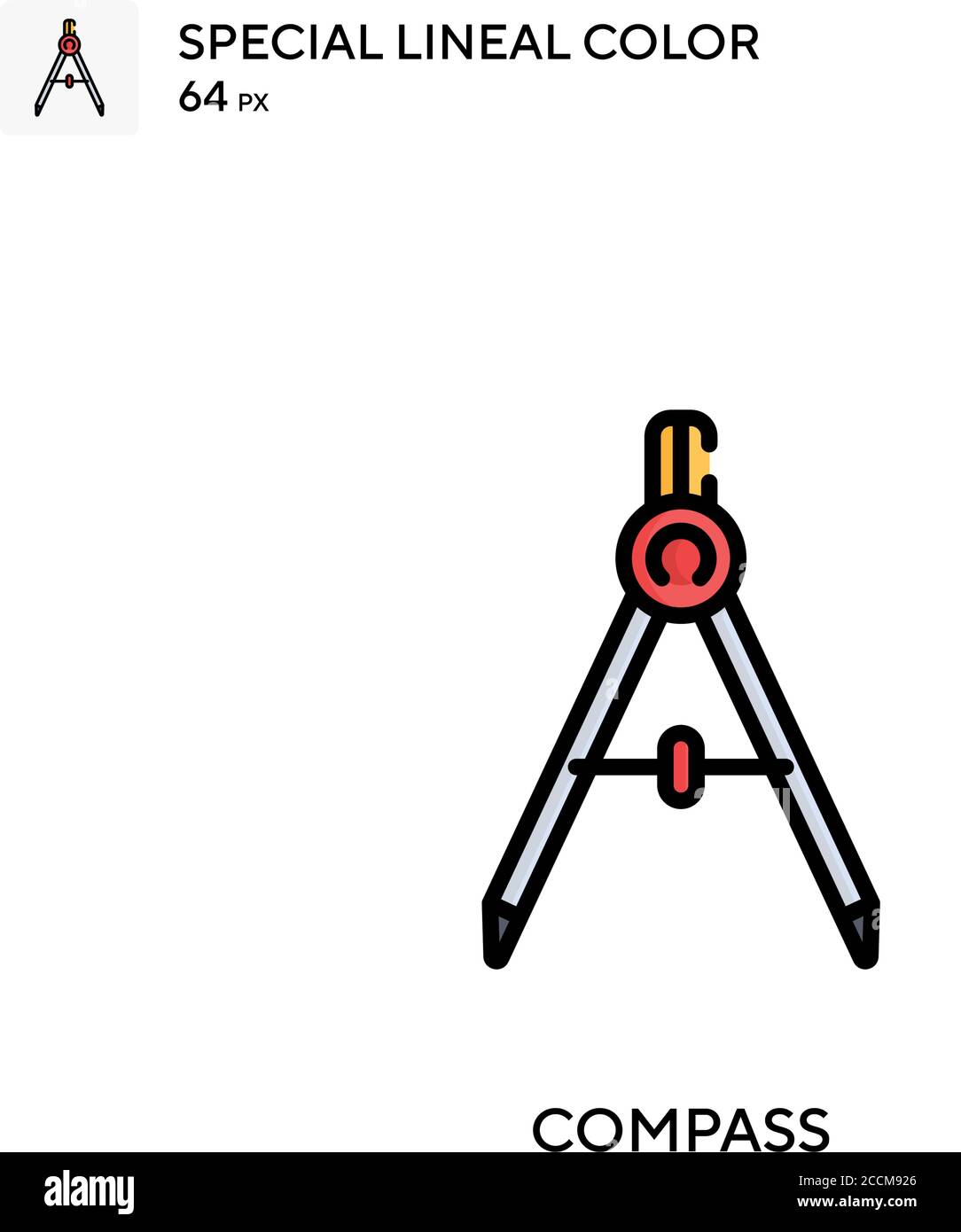 Compass Special lineal color icon. Illustration symbol design template ...