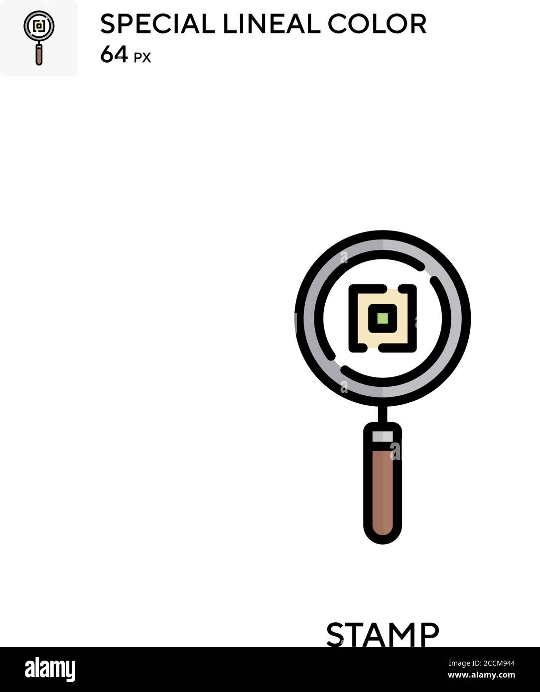 Stamp Special Lineal Color Icon Illustration Symbol Design Template For Web Mobile Ui Element