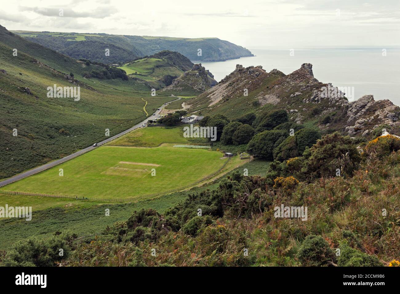 The dry Valley of the Rocks near Lynton in North Devon Stock Photo - Alamy
