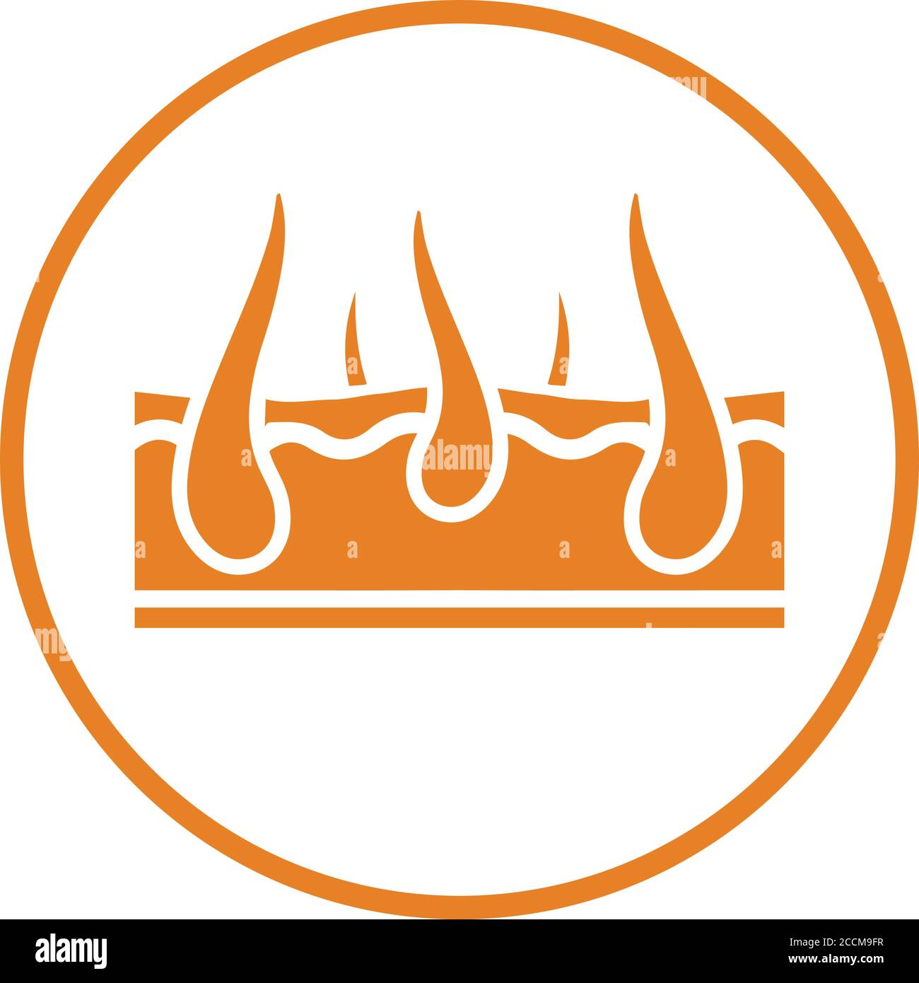 Scalp, hair icon - Well organized and editable Vector design using in ...