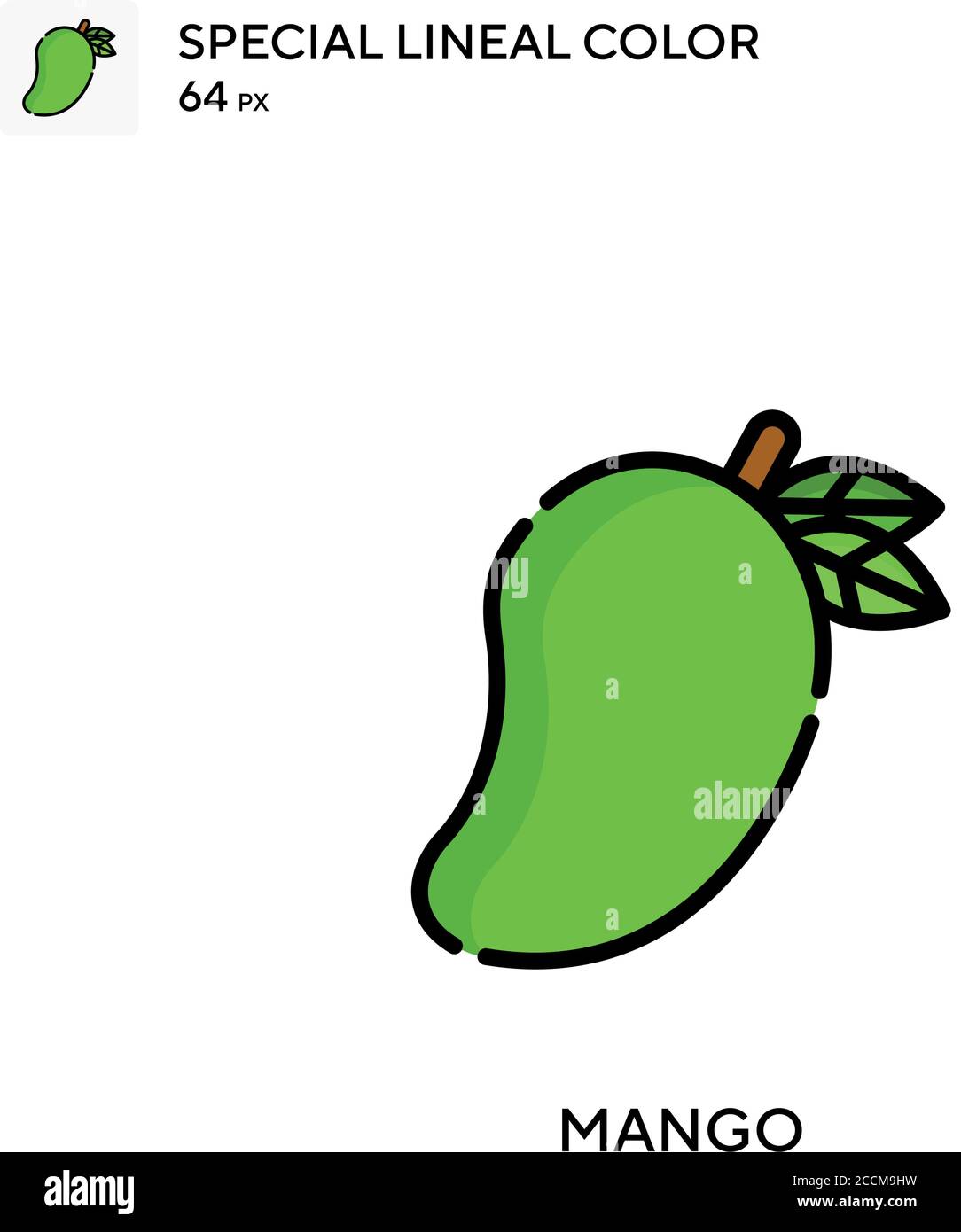 Mango Special lineal color icon. Illustration symbol design template ...