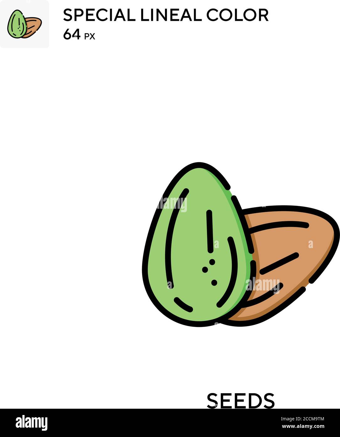 Seeds Special lineal color icon. Illustration symbol design template ...