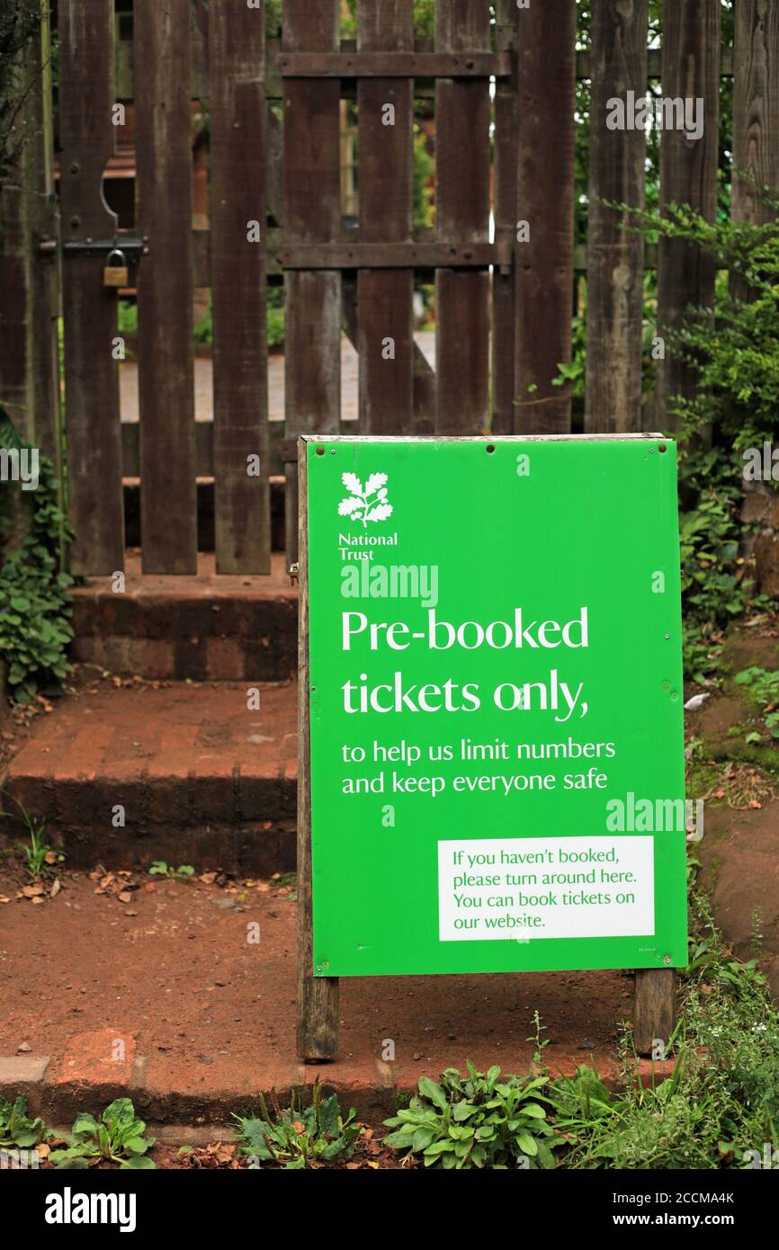 National trust information board at the entrance to the Kinver edge ...