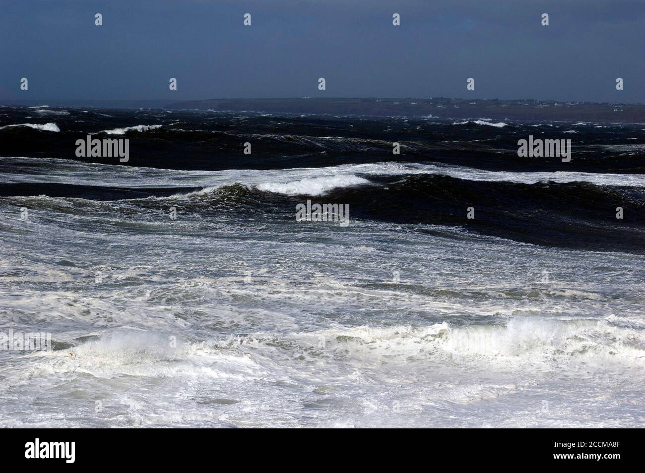 Rough sea around Hook Lighthouse, Co Wexford, Ireland, Europe Stock ...