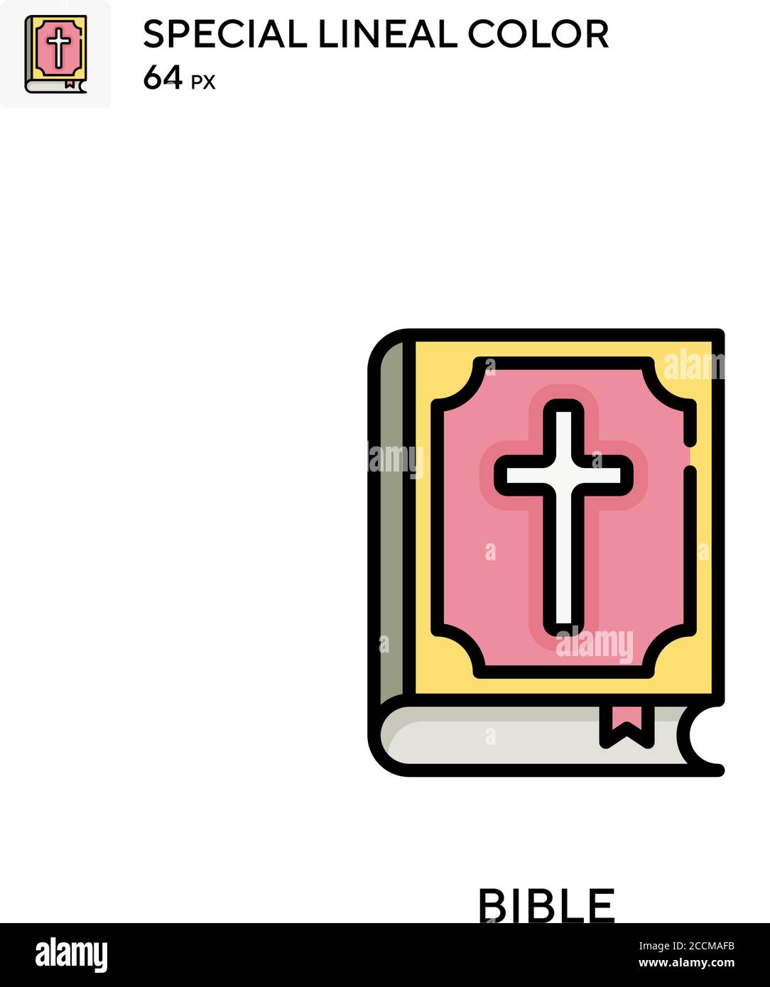 Bible Special lineal color icon. Illustration symbol design template ...