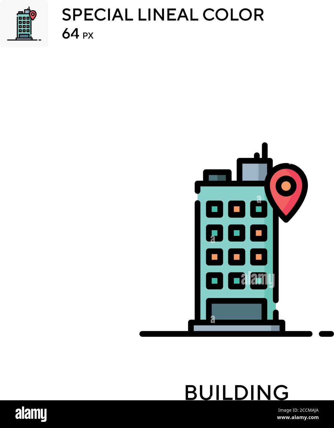 Building Special lineal color icon. Illustration symbol design template ...