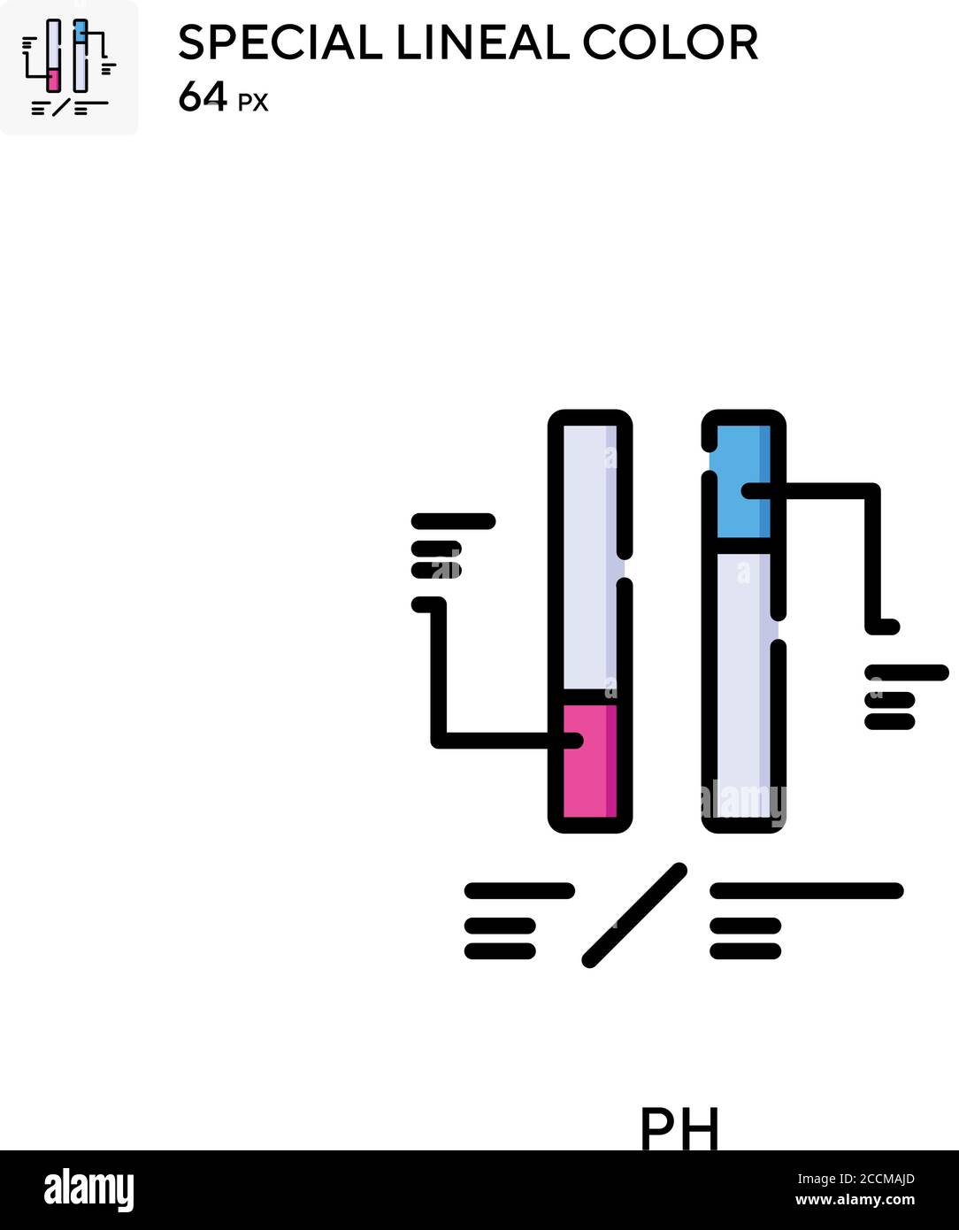 Ph Special lineal color icon. Illustration symbol design template for ...