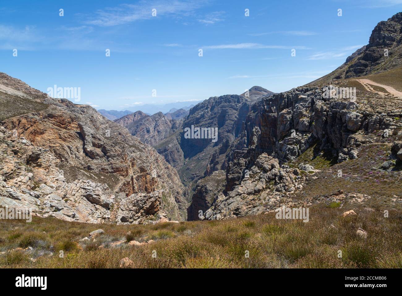 Panorama along the 4x4 Trail of Matroosberg, east of Ceres, Western ...