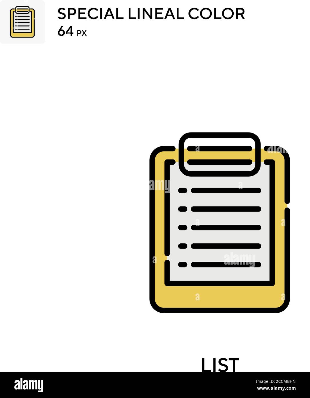 List Special lineal color icon. Illustration symbol design template for ...