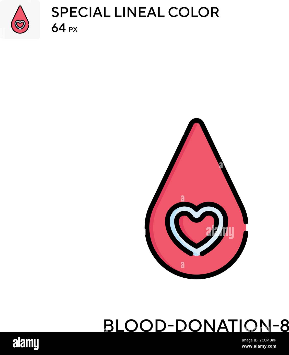 Blood-donation-8 Special lineal color icon. Illustration symbol design ...