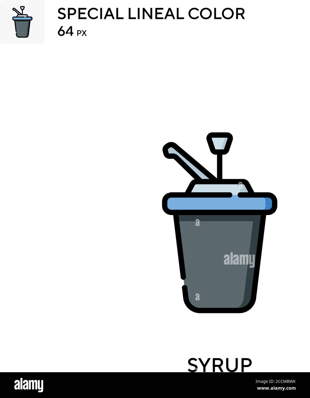 Syrup Special lineal color icon. Illustration symbol design template ...