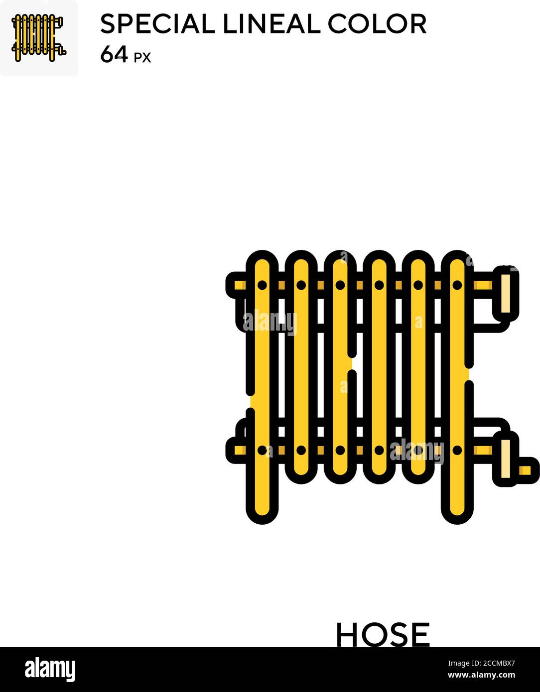 Hose Special lineal color icon. Illustration symbol design template for ...