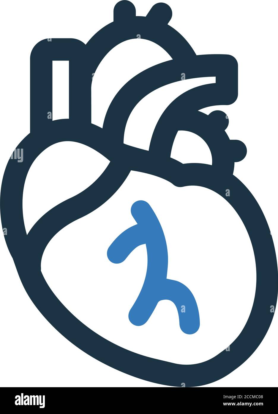 Human heart icon. Beautiful design and fully editable vector for ...