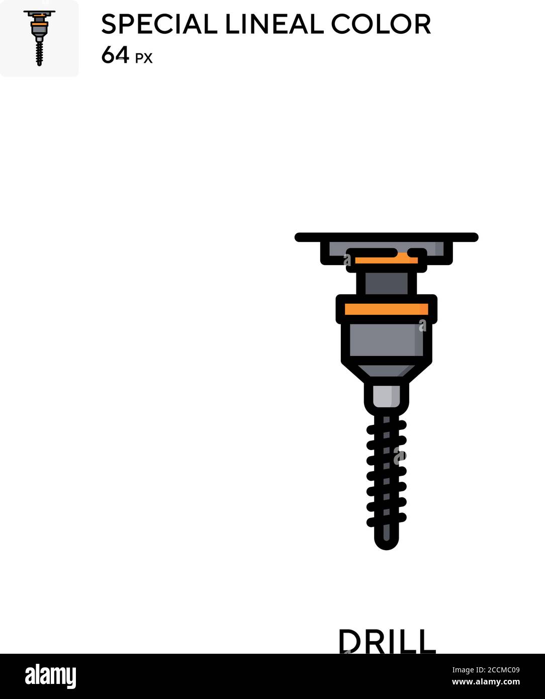 Drill Special lineal color icon. Illustration symbol design template ...