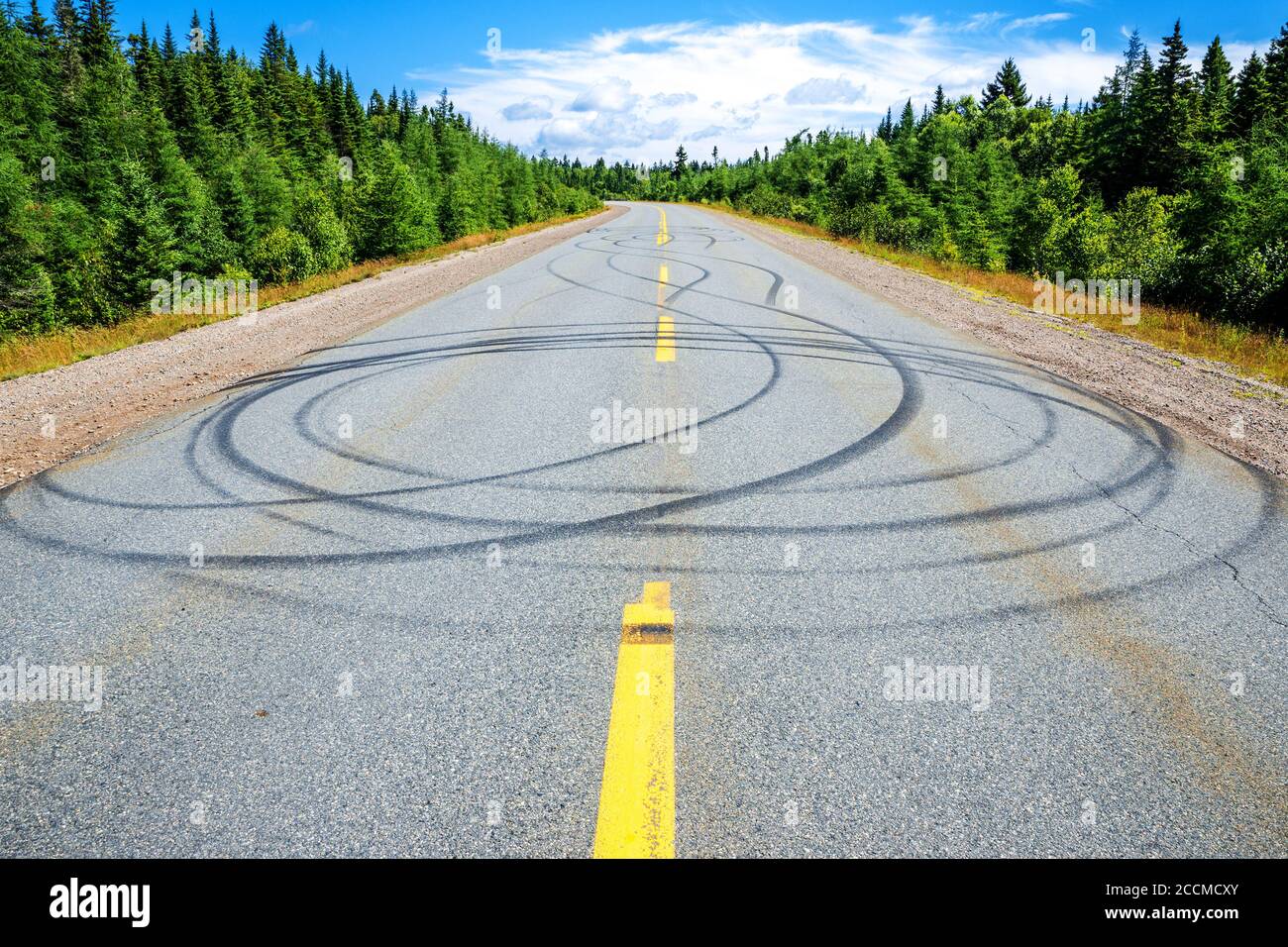 Skid mark tire road street hi-res stock photography and images - Alamy