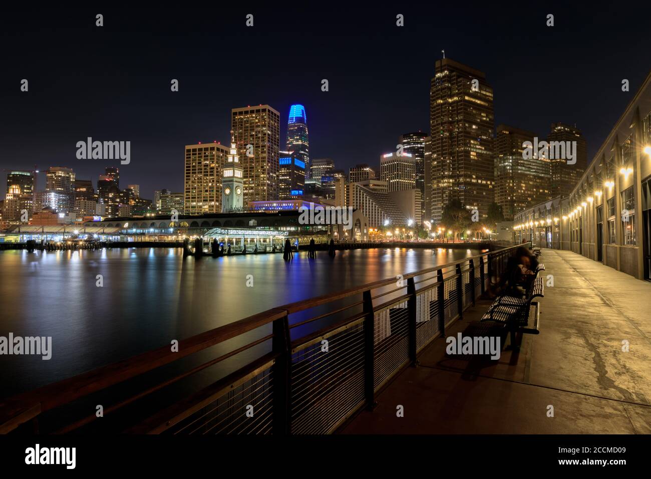 Night over San Francisco Waterfront Stock Photo - Alamy