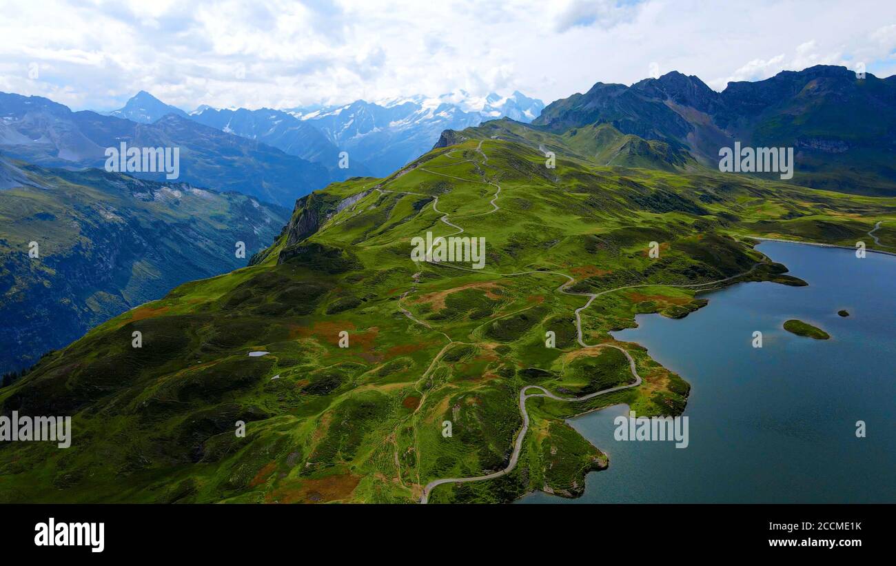Flight over the wonderful nature of Switzerland - the Swiss Alps from ...