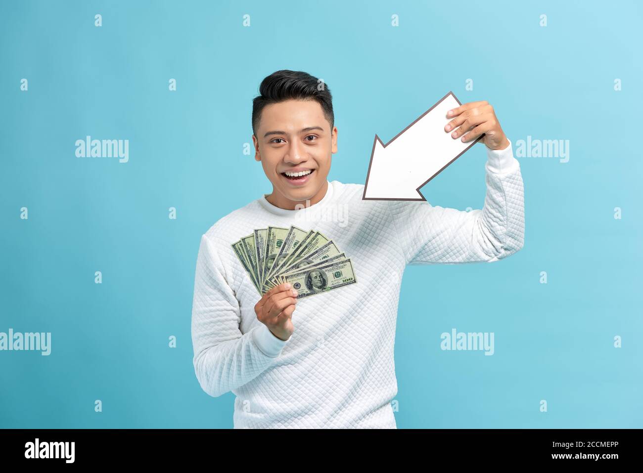 Money arrow white hi-res stock photography and images - Alamy