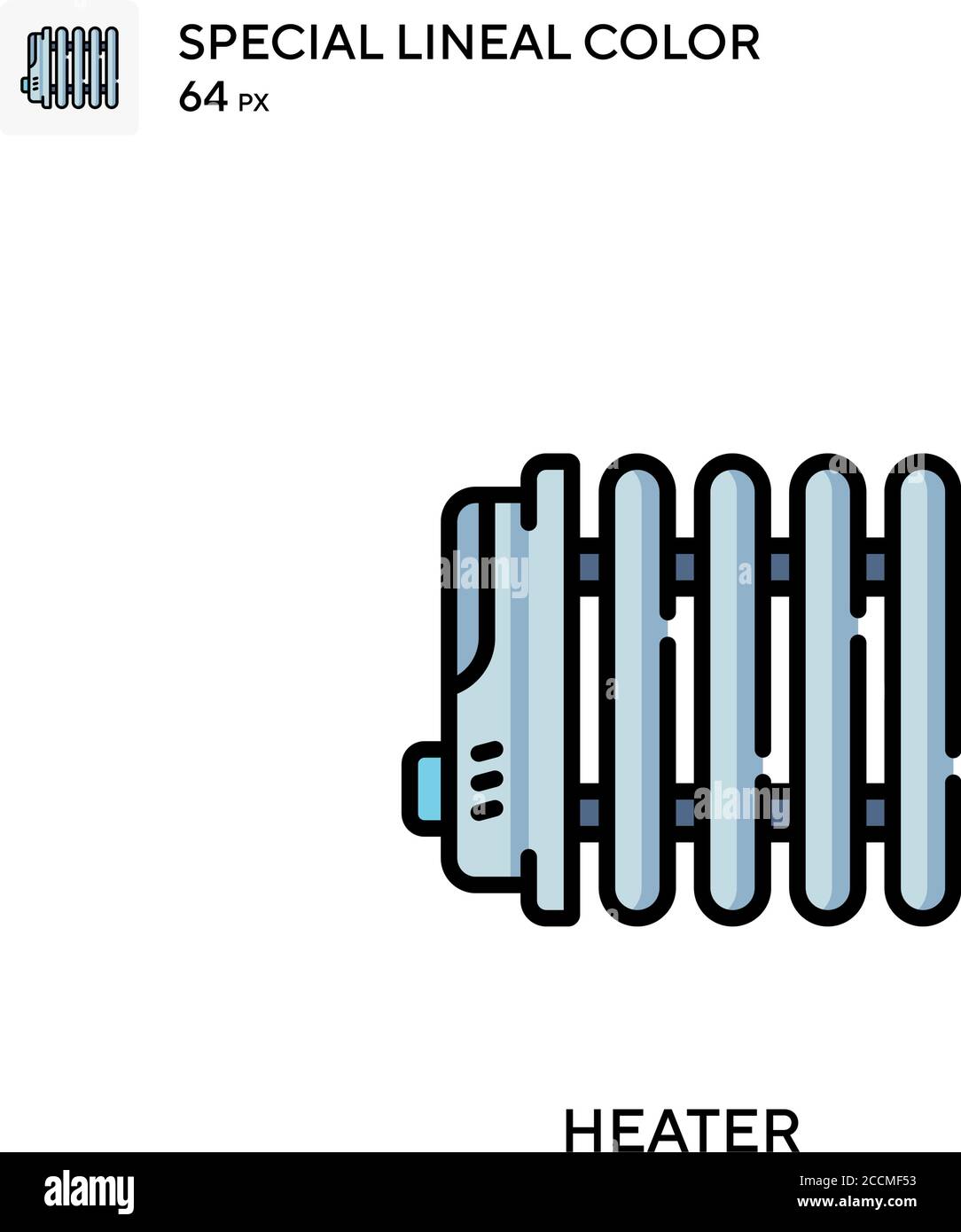 Heater Special lineal color icon. Illustration symbol design template ...