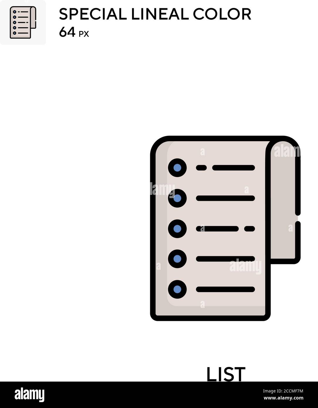 List Special lineal color icon. Illustration symbol design template for ...