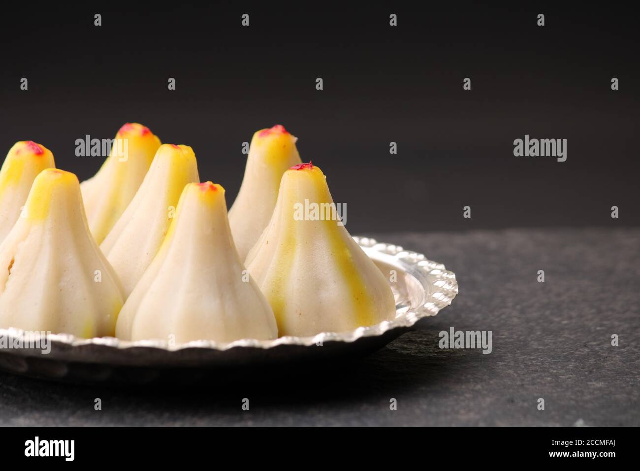 Steamed Modak, made from rice flour and coconut jaggery filling. Modak ...