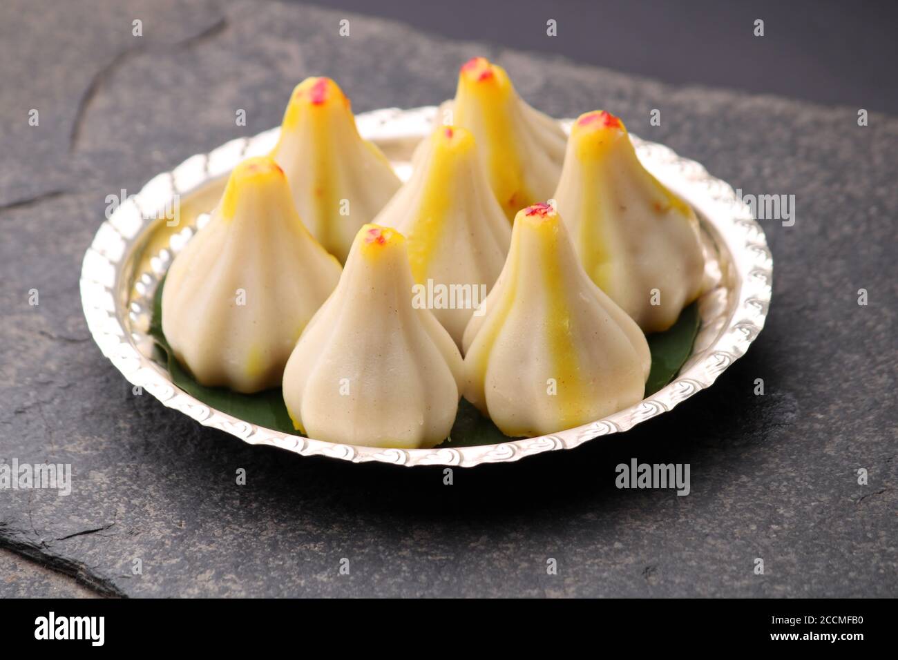 Steamed Modak, made from rice flour and coconut jaggery filling. Modak ...