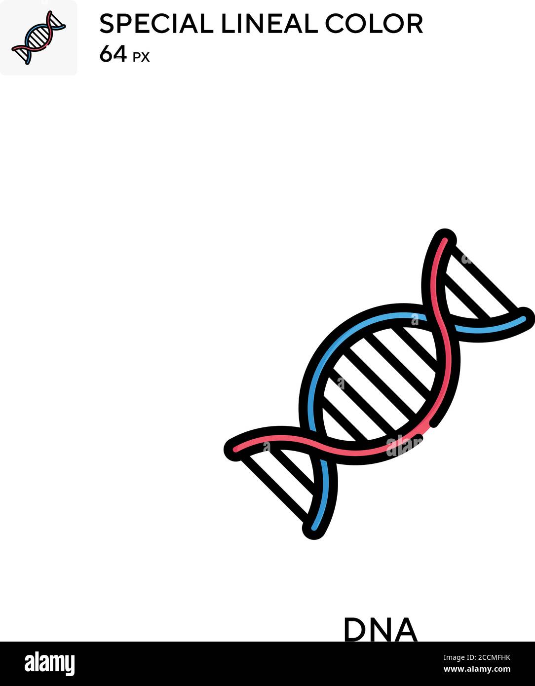 Dna Special lineal color icon. Illustration symbol design template for ...