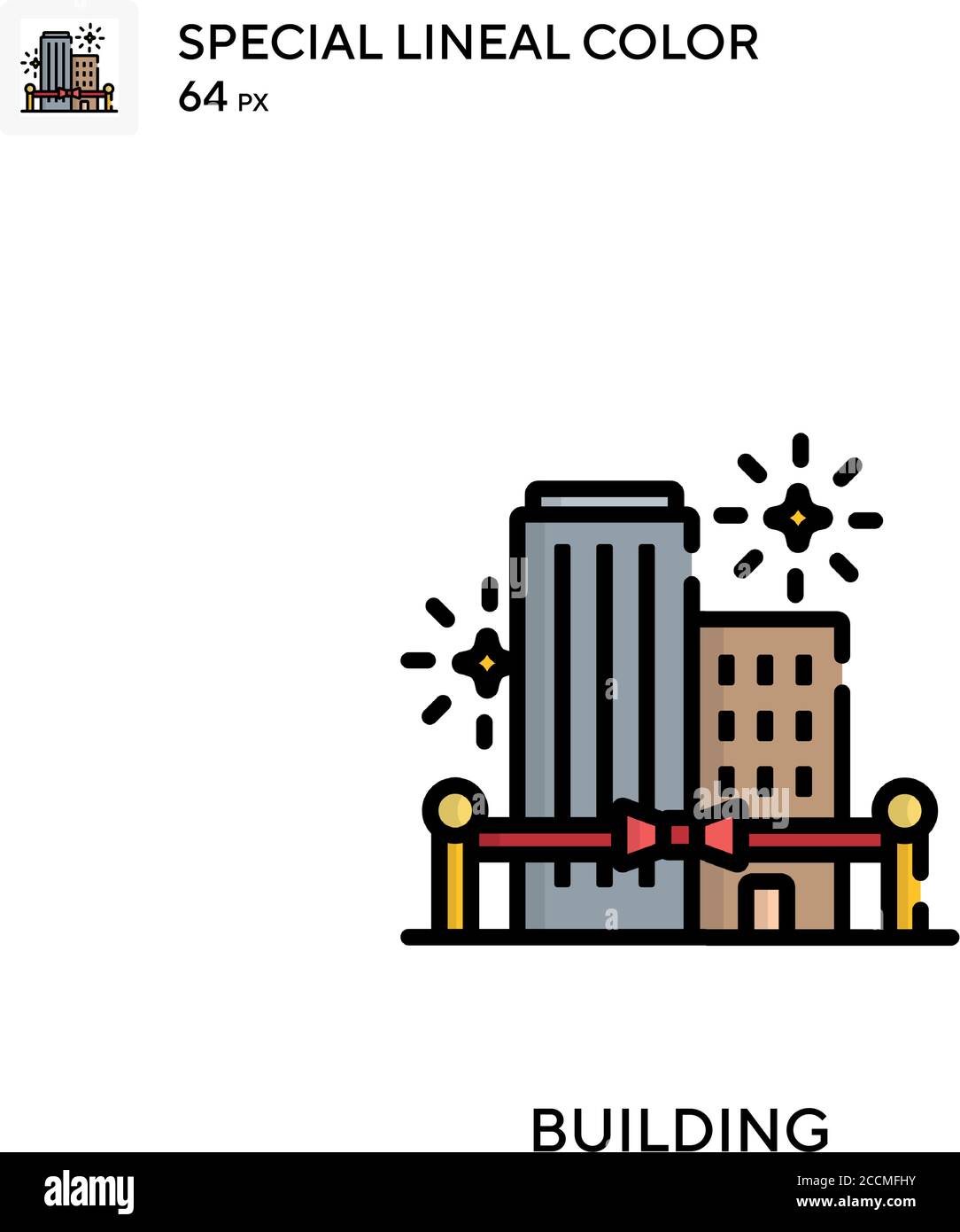 Building Special lineal color icon. Illustration symbol design template ...