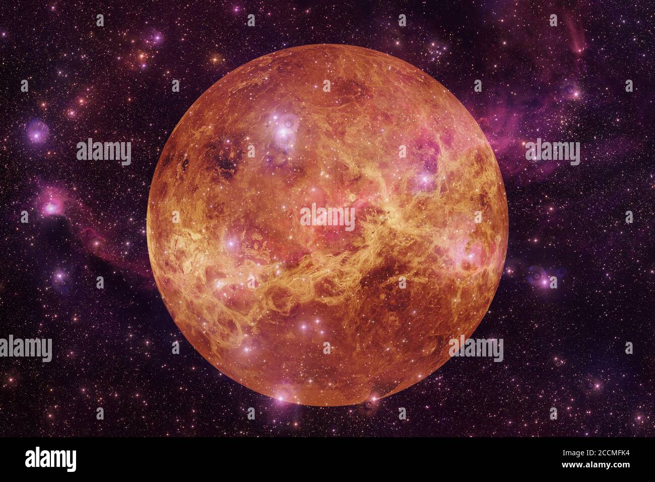 Planet Venus. Solar system. Cosmos art. Elements of this image ...
