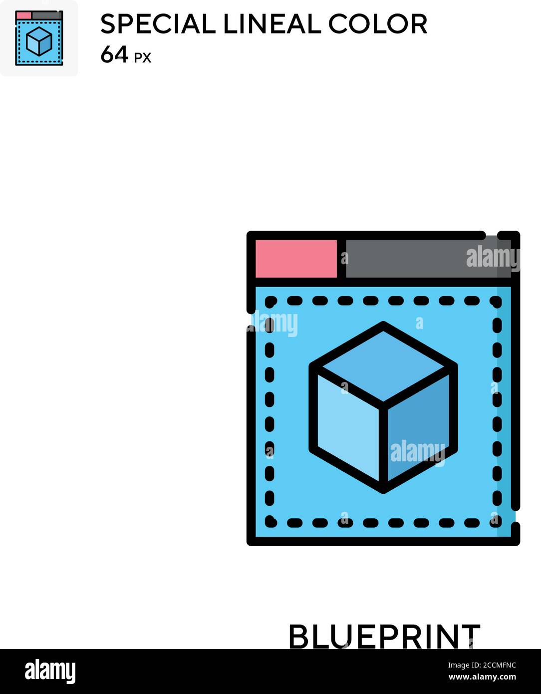 Blueprint Special Lineal Color Icon Illustration Symbol Design Template For Web Mobile Ui
