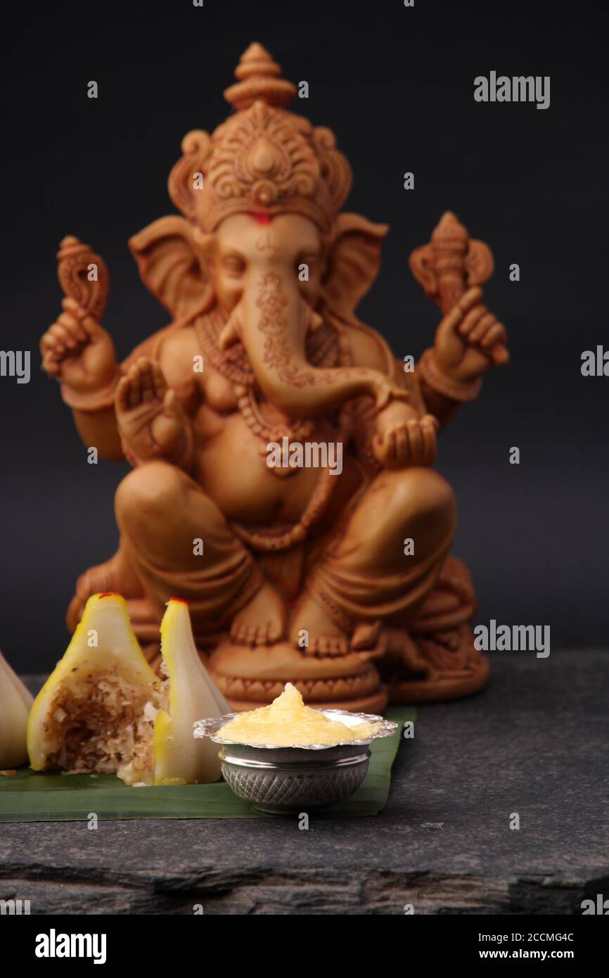 Modak- a traditional dish made on Ganpati festival in India. served ...