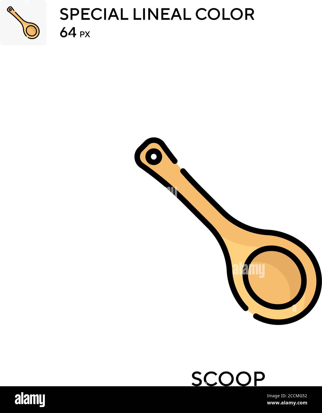 Scoop Special lineal color icon. Illustration symbol design template ...