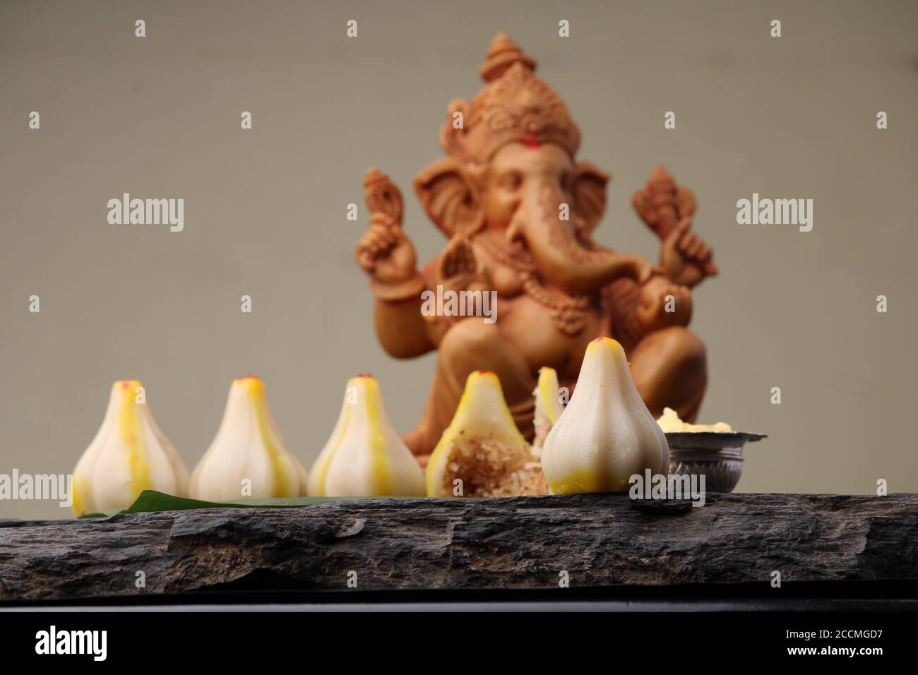 Modak- a traditional dish made on Ganpati festival in India. served ...