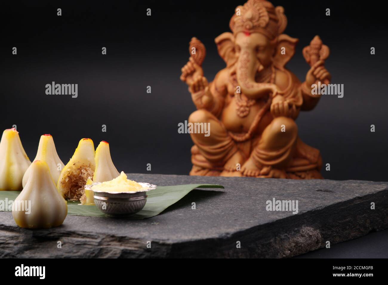 Modak- a traditional dish made on Ganpati festival in India. served ...