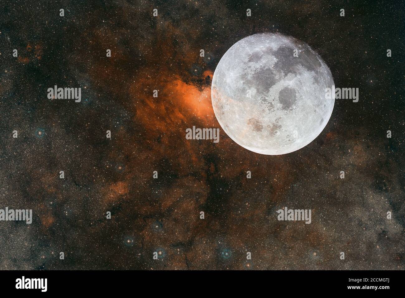 Moon. Solar system. Cosmos art. Elements of this image furnished by ...