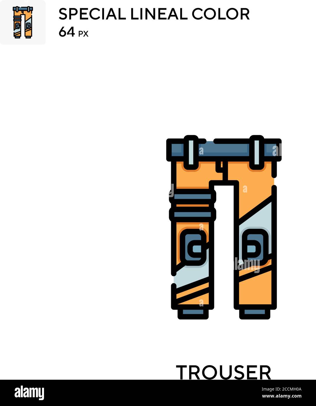 Trouser Special lineal color icon. Illustration symbol design template ...