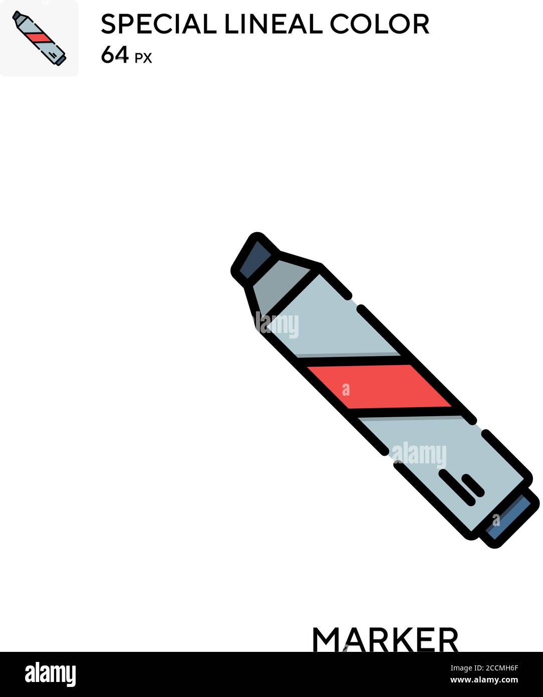 Marker Special lineal color icon. Illustration symbol design template ...