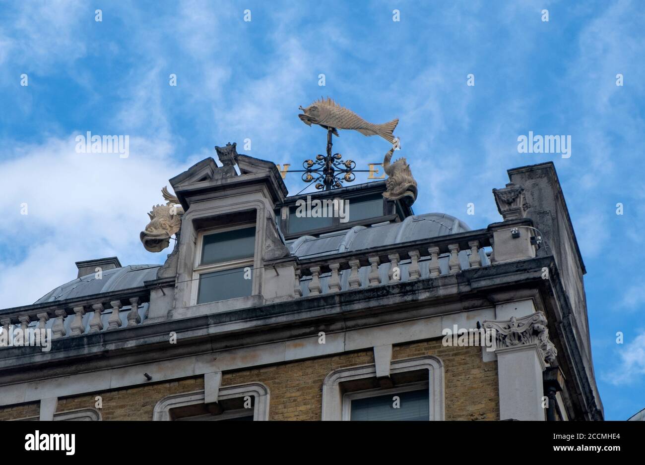 Large fish weather vane Stock Photo - Alamy
