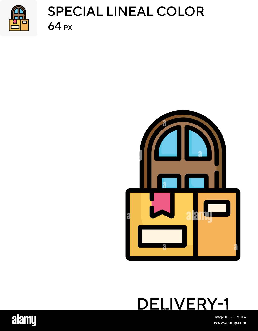 Delivery-1 Special lineal color icon. Illustration symbol design ...