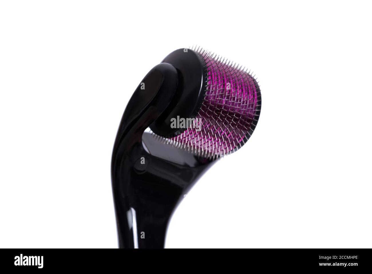 Derma roller isolated on a white background. The device for cosmetic ...