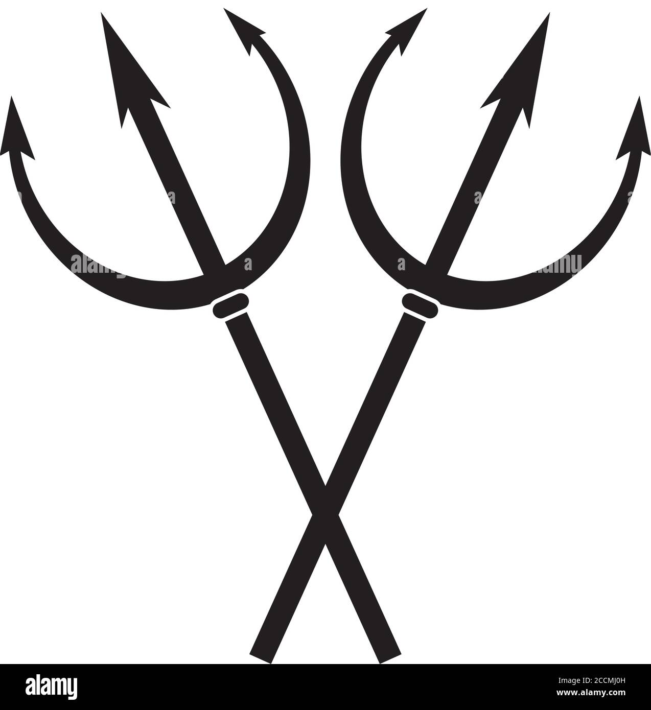 Cartoon devil fork Black and White Stock Photos & Images - Alamy