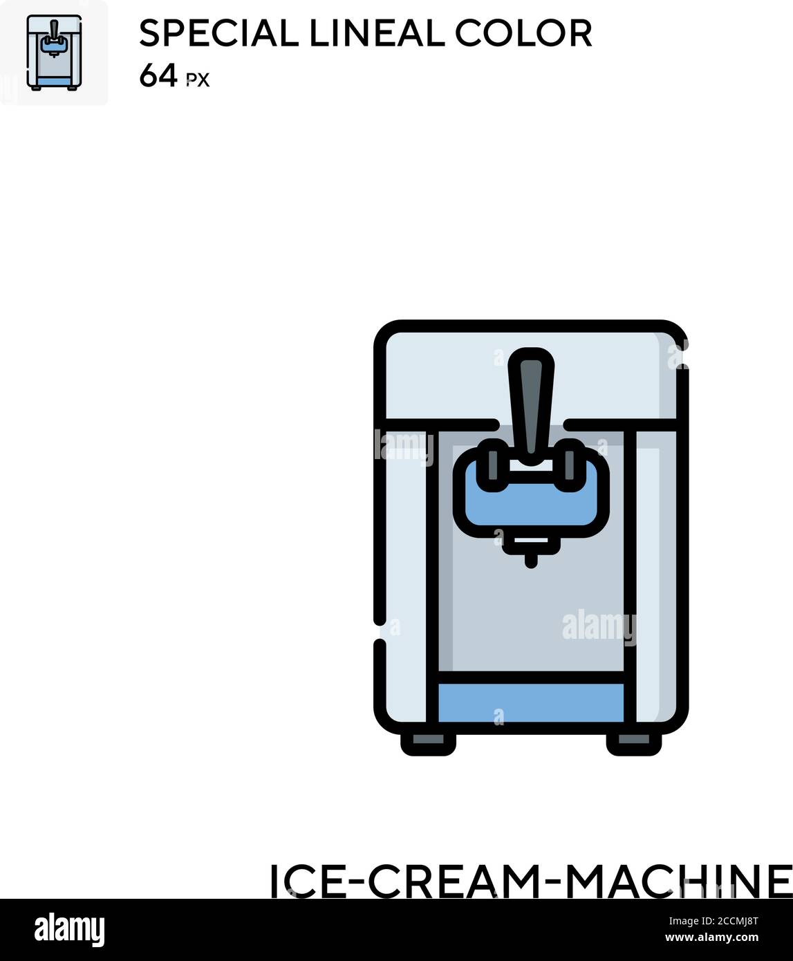 Ice-cream-machine Special lineal color icon. Illustration symbol design ...