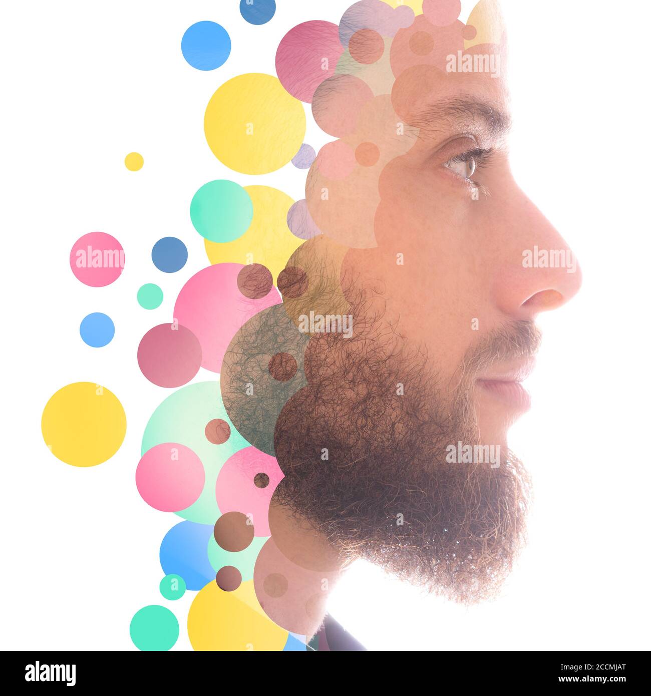 Colorful person profile illustration hi-res stock photography and ...