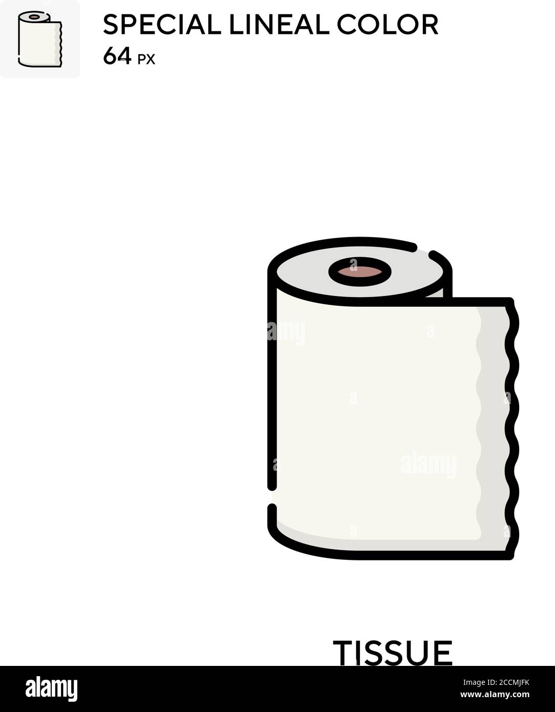 Tissue Special lineal color icon. Illustration symbol design template ...
