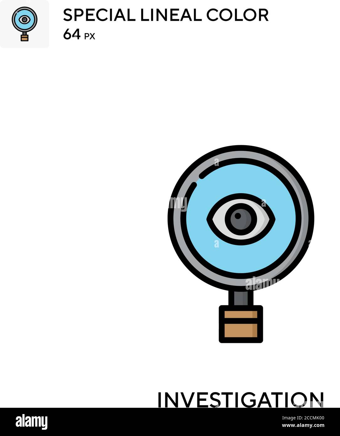 Investigation Special lineal color icon. Illustration symbol design ...