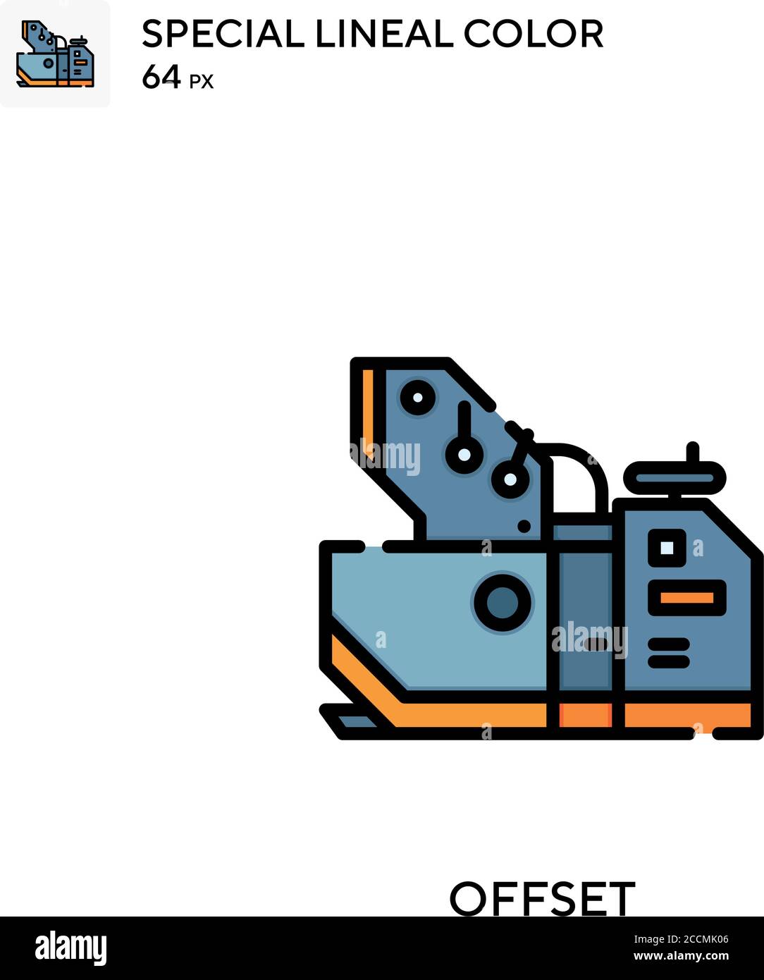 Offset Special lineal color icon. Illustration symbol design template ...